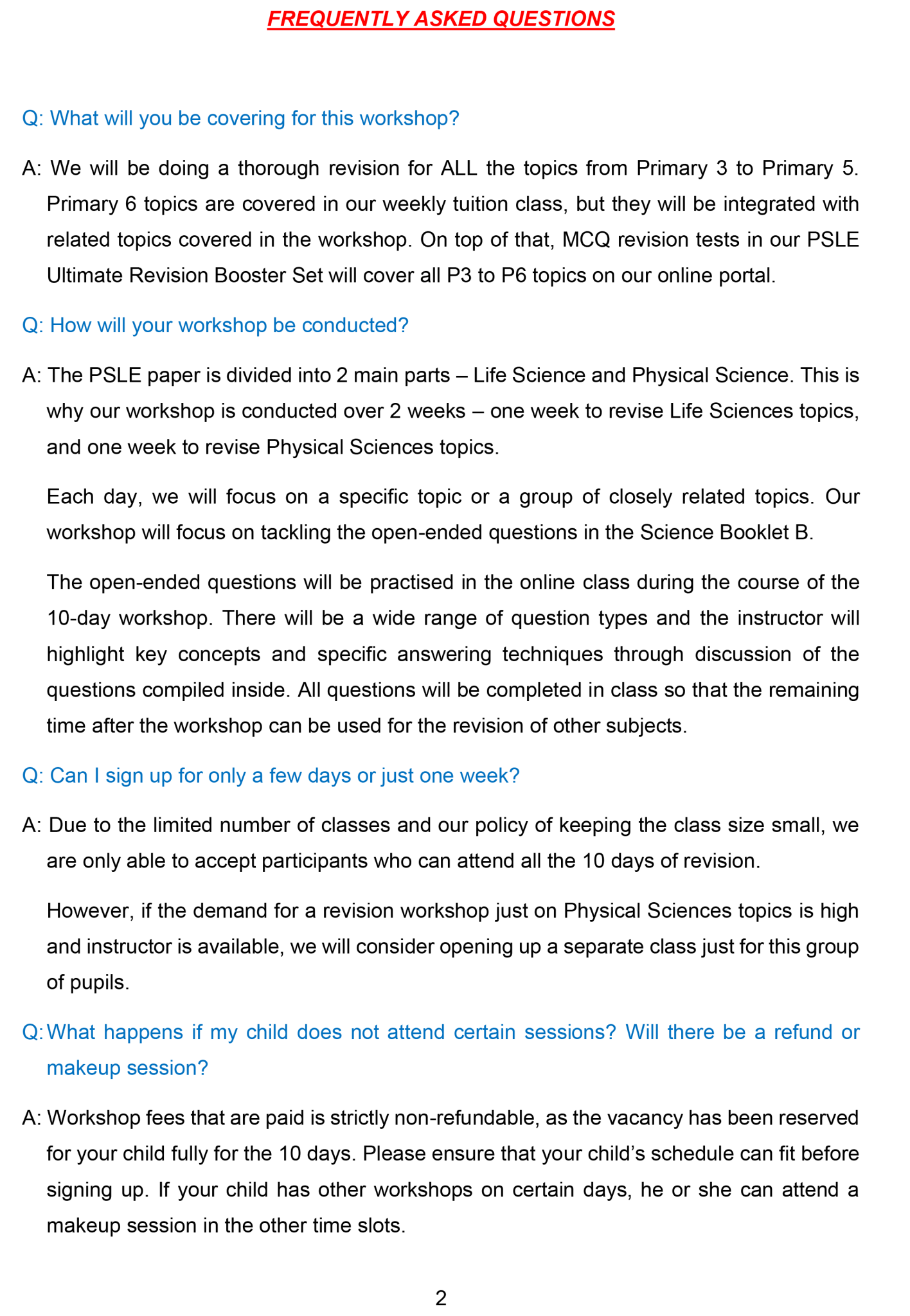 2024 PSLE Jun Science Workshop | Tinkerlab